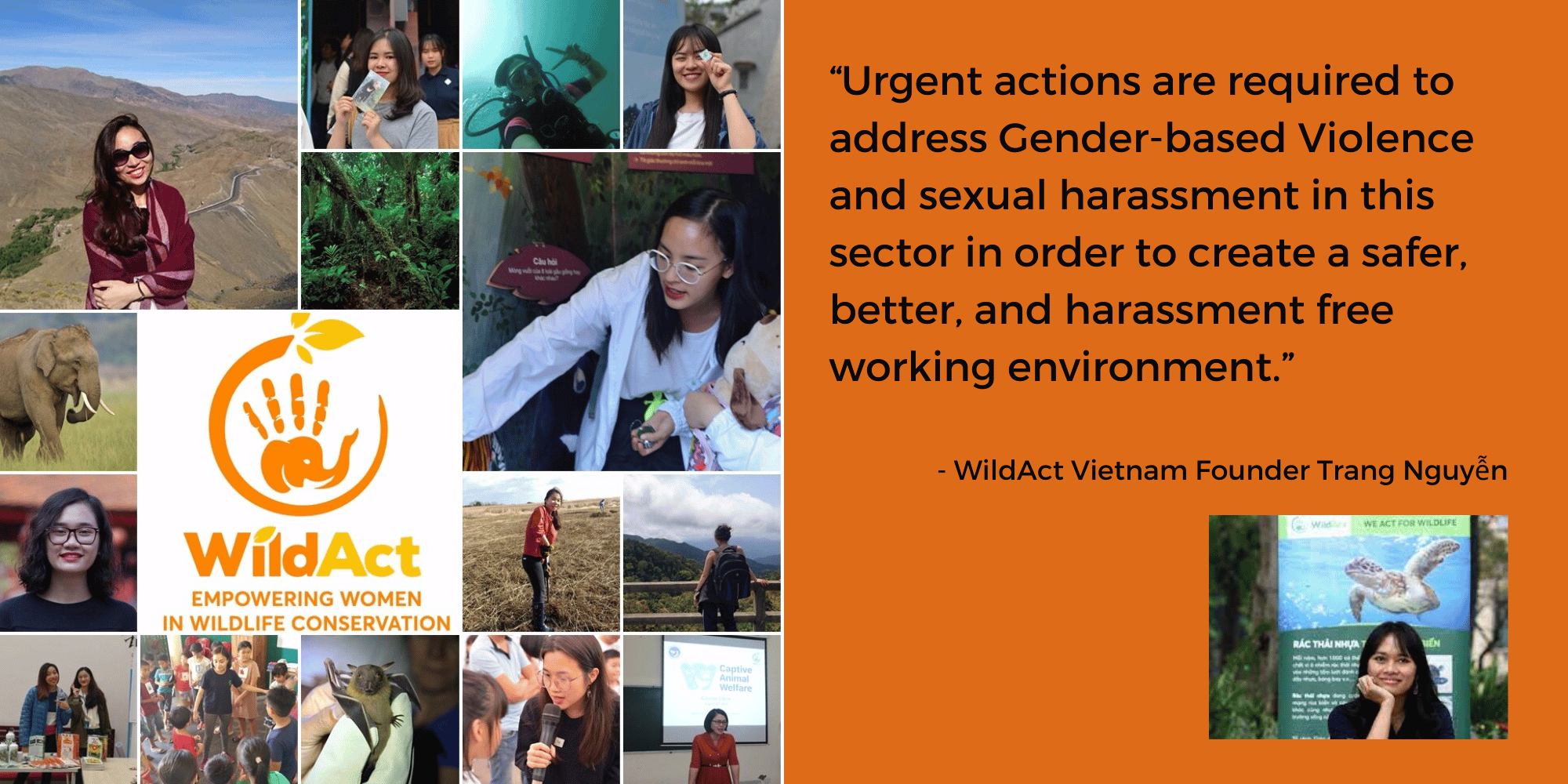 Changemakers: RISE Grant Challenge Winner WildAct Vietnam and Founder Trang Nguyễn